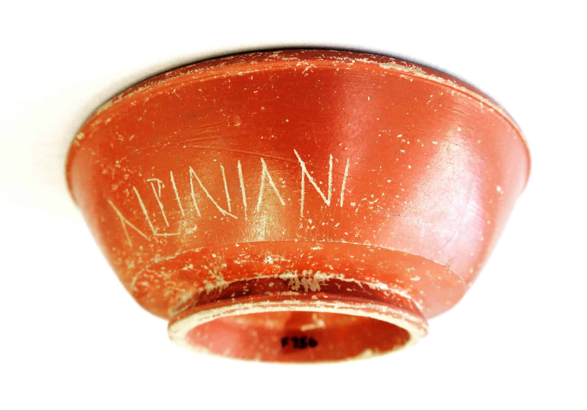 Roman Samian ware bowl with graffiti - Folkestone Museum Learn with Objects