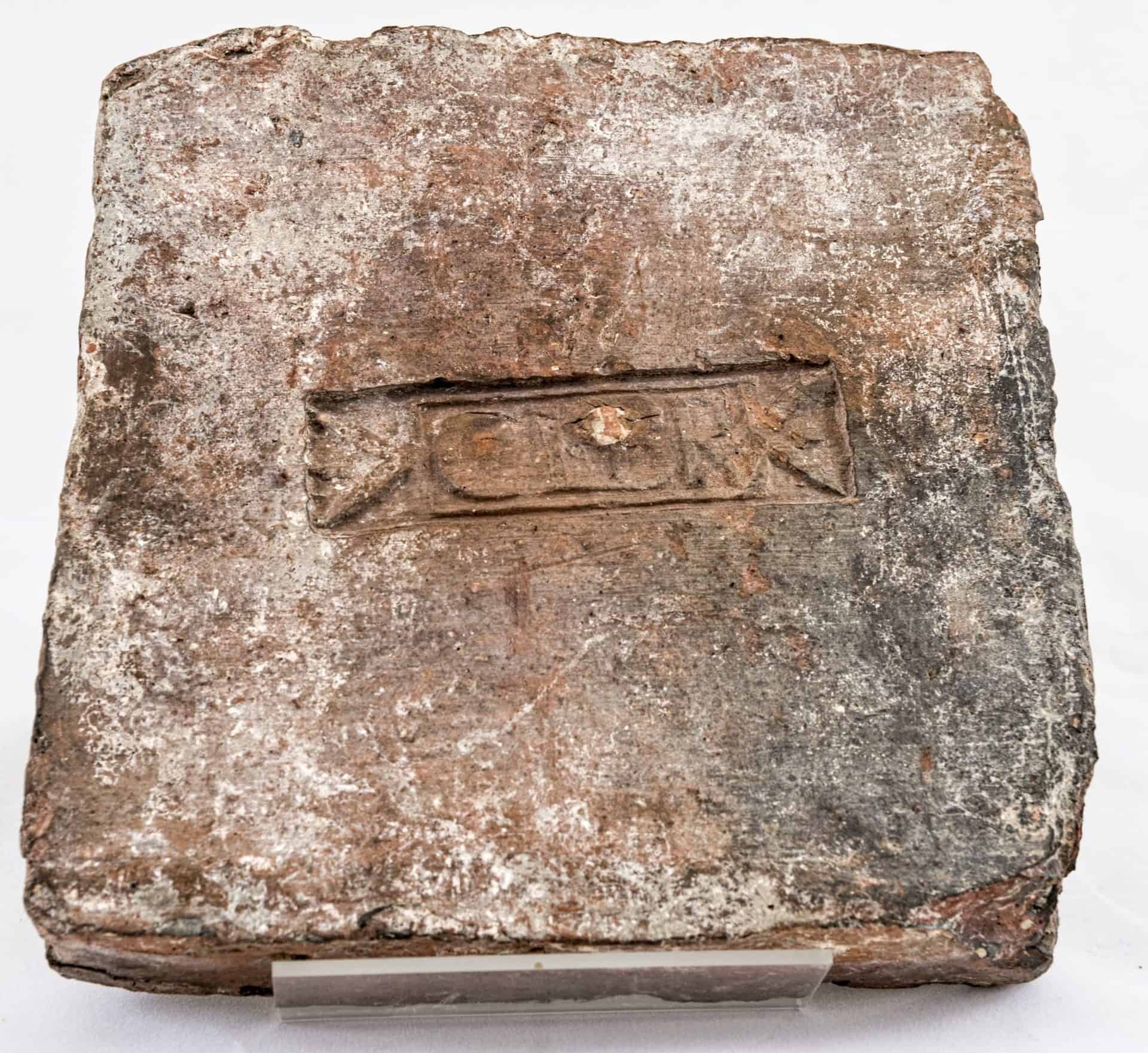 Roman floor tile - Classis Britannica stamp - Folkestone Museum Learn ...