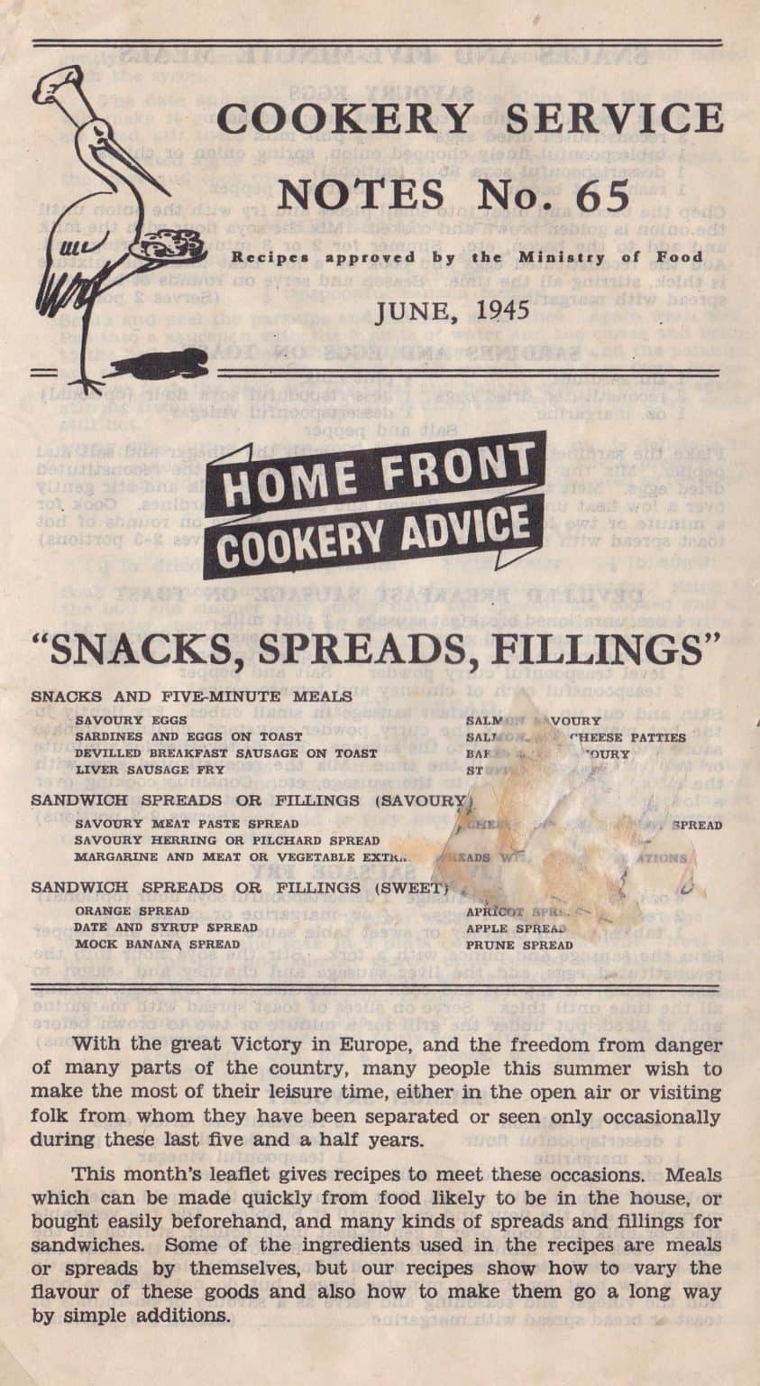 Leaflet - Cookery Service Notes - Folkestone Museum Learn with Objects